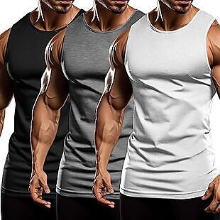 3pk Men's Workout Tanks $13 Shipped