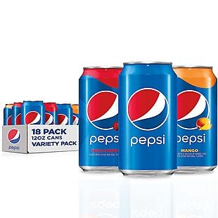 18ct Pepsi Flavors Variety Pack $13