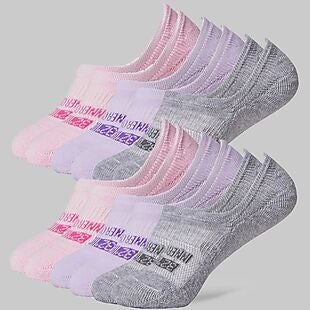6pk 32 Degrees Women's No-Show Socks $6