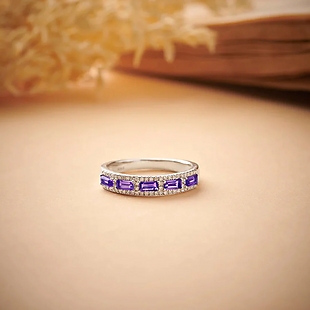5/8ct Amethyst & Diamond Ring $149