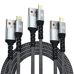 3pk Lightning Cables $6 with Prime