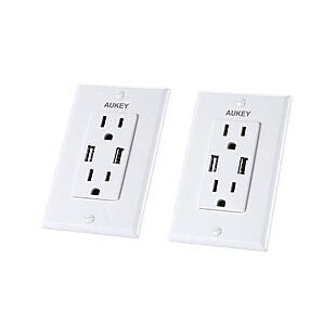 2pk Dual-USB Wall Outlets $15 Shipped