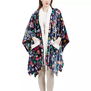 Holiday Wrap Robe Throw $9