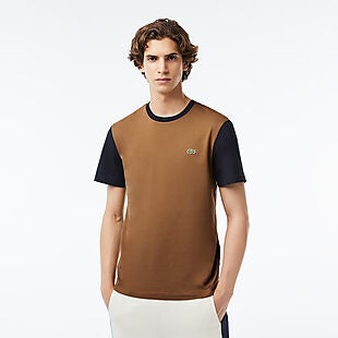 Lacoste Colorblock Tee $28 Shipped
