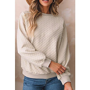 Textured Sweatshirt $24 Shipped
