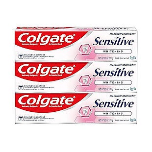 3pk Colgate Sensitive Toothpaste $7