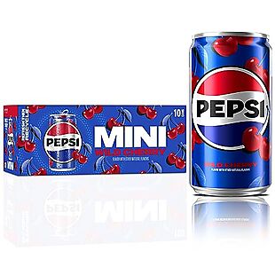 10pk Mini Cans of Wild Cherry Pepsi $5