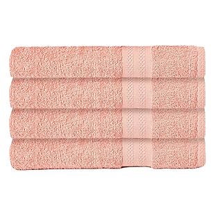 Macy's 4pc Cotton Bath Towel Set $16