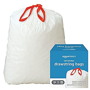 120ct 13-Gallon Kitchen Trash Bags $16