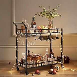 Rolling Wine Cart $61 Shipped
