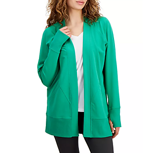 Comfort Cardigan with Thumbholes $16