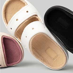 Crocs Cozzzy Towel Sandals $30