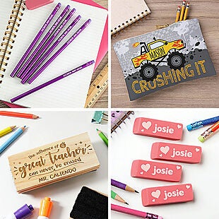 Personalized School Supplies $14 Shipped