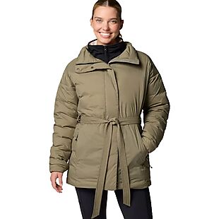 Columbia Belted Down Jacket $60